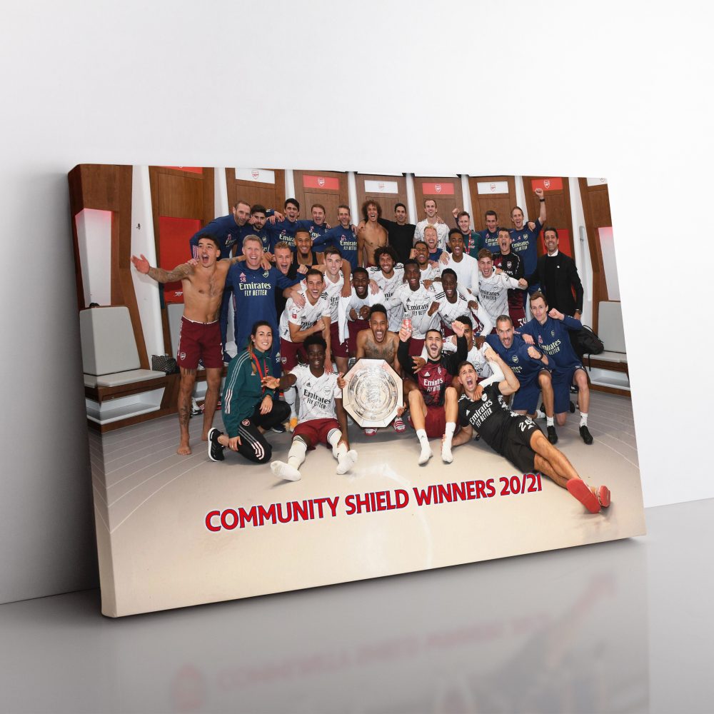 Arsenal Community Shield Winners 20/21 - Pics on Canvas