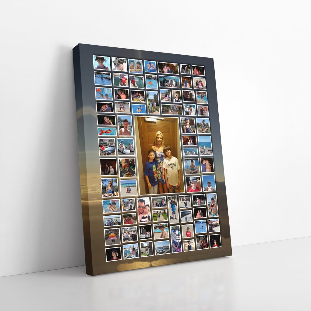 25 Image Tile Square Collage - Pics on Canvas