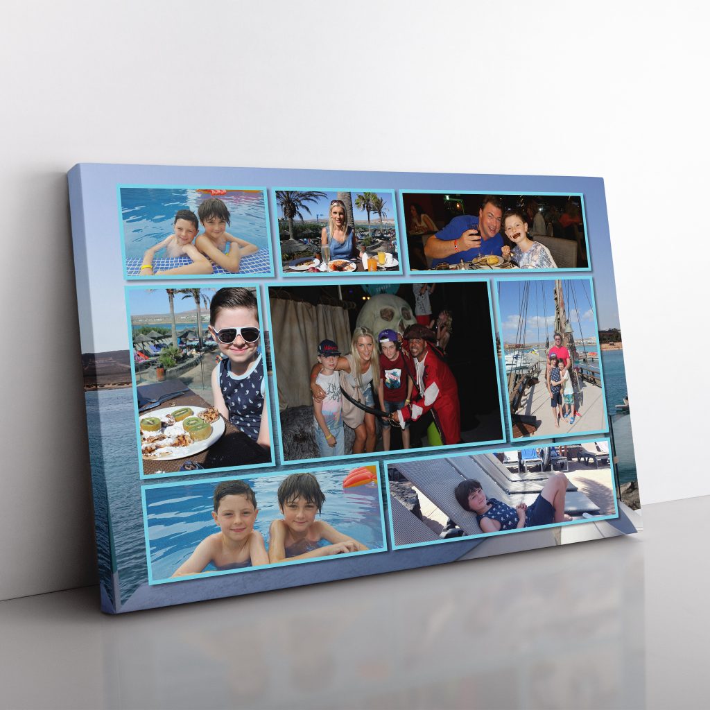 13 Image Tile Square Collage - Pics on Canvas